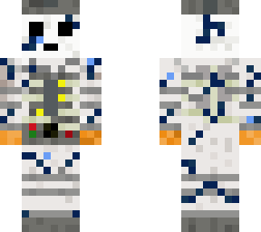 Damaged skulk cyberman | Minecraft Skin