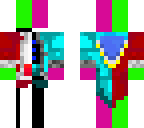 Dream supporting Technoblade Half Inverted | Minecraft Skin