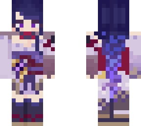 raiden shogun | Minecraft Skins