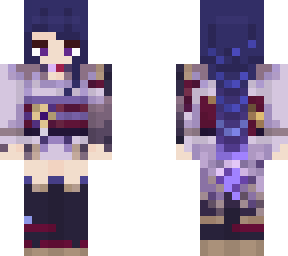 raiden shogun | Minecraft Skins