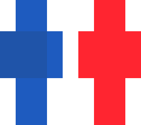 I'm blue dabi de dabi di....And red? | Minecraft Skin