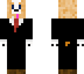 Corgi w. Suit | Minecraft Skin