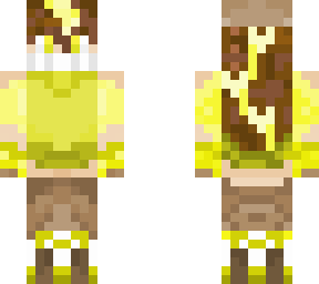 Yellow Skin For A MC Server | Minecraft Skin