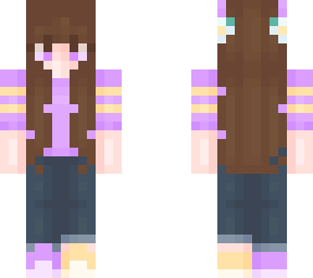 Girl with Fox Ears | Minecraft Skin