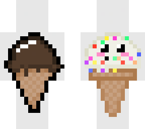 Ice Cream Pixel Art | Minecraft Skin