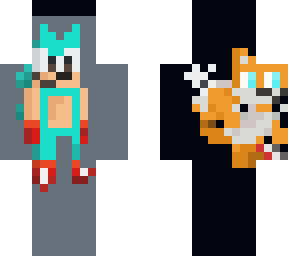 Jeriah Pixel Art + Tails Pixel Art | Minecraft Skin