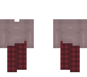 Red and Gray Pajamas Base | Minecraft Skin