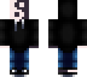 Skin Base :: Black Hoodie | Minecraft Skin