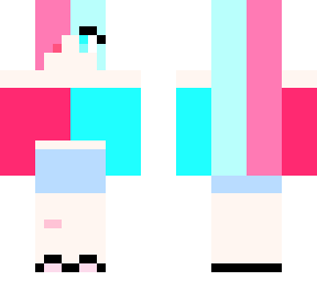 blue and pink | Minecraft Skins