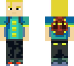 Faux bomb rush cyberfunk (original Red skin by Ewfino) | Minecraft Skin