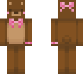 teddy bear w/ a bow! | Minecraft Skin