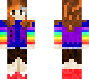 UPDATED Rainbow Self | Minecraft Skin