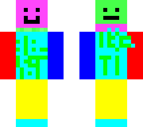 Very Colourful Rainbow Skin | Minecraft Skin