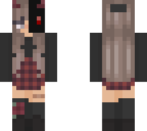 demon girl with mask | Minecraft Skins
