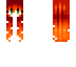 Female HB - Glowing Ember v2 | Minecraft Skin