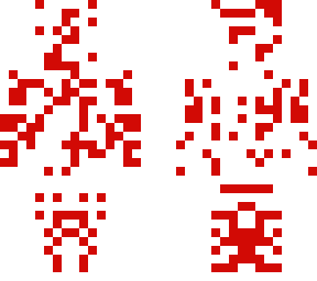 Red Pixelated Skin | Minecraft Skin