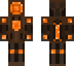 Orange Gem Robot | Minecraft Skin