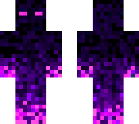 Purple Flame - Dark Fade | Minecraft Skin