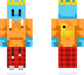 Crown Blue Blob | Minecraft Skin