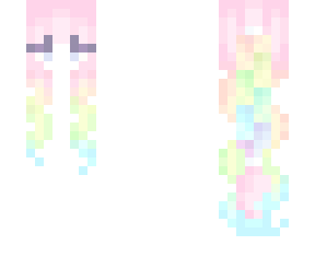 rainbow hair | Minecraft Skins