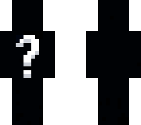 Black Questionmark Man | Minecraft Skin