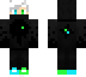 Cyan and Green Neon Boy | Minecraft Skin