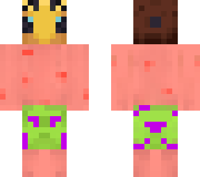 Patrick with bee head | Minecraft Skin