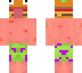 patrick with beef boss head | Minecraft Skin