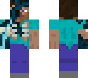 Steve with Sculk Infection v4 Prototype | Minecraft Skin