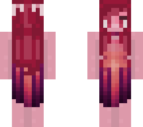 Fairy girl with flowy dress | Minecraft Skin