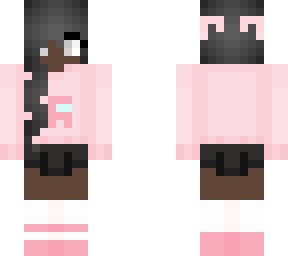 Female - Pink Outift - Skirt - Highheels | Minecraft Skin