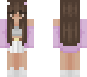 Pink Cardigan Girl | Minecraft Skin