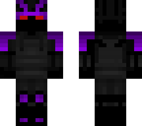 purple samurai with red eyes | Minecraft Skin