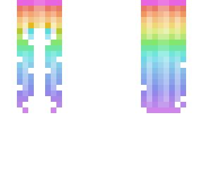 Rainbow Hair Base :D | Minecraft Skin