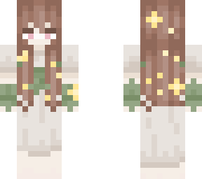 Flowering Lush Caves | Minecraft Skin