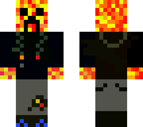 angry creeper | Minecraft Skin