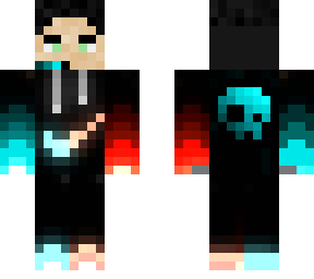 Blue and red gamer Nike | Minecraft Skin