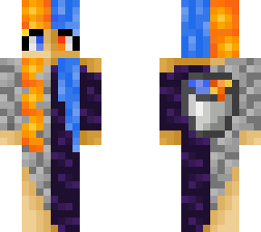lava/water hair girl | Minecraft Skin