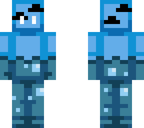 *Ocean bubble blue* | Minecraft Skin