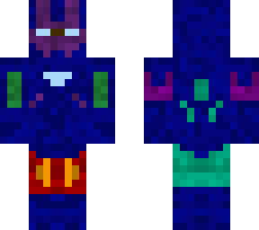 blue iron man | Minecraft Skin