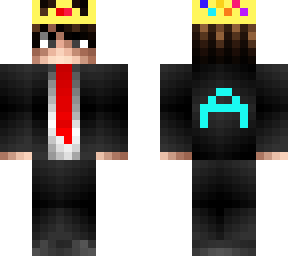 formal boy with a crown | Minecraft Skin
