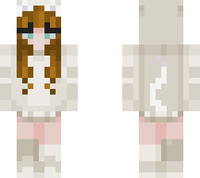 Cat hoodie girl | Minecraft Skin