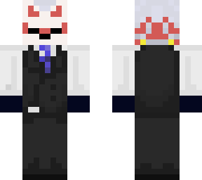 kitsune mask with waistcoat | Minecraft Skin