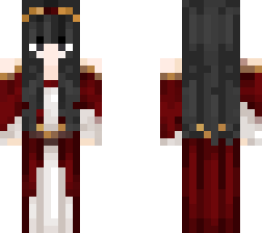 Princess with a red dress | Minecraft Skin