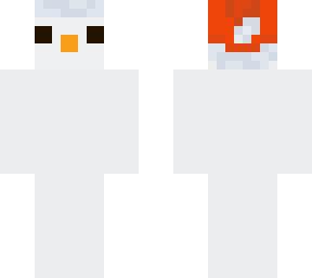 snowman (but with Christmas hat) | Minecraft Skin