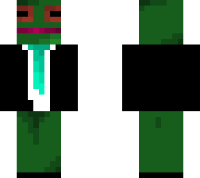 Frog with a suit | Minecraft Skin
