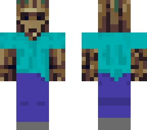 Groot Steve | Minecraft Skin