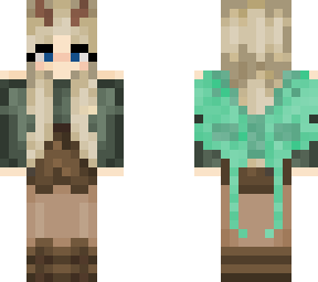 moth girl (wings and antenna by me) | Minecraft Skin