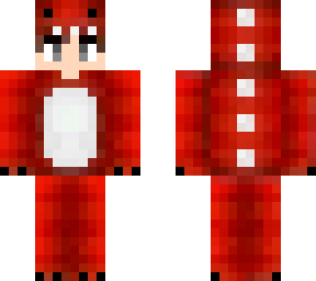Skin De Dinosaurio Rojo | Minecraft Skin
