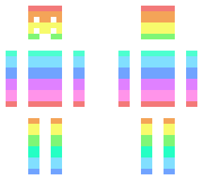 rainbow noob | Minecraft Skins